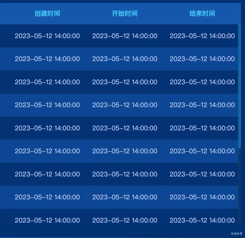 Vue2 Element Ui El Table自定义样式实例 完竣世界